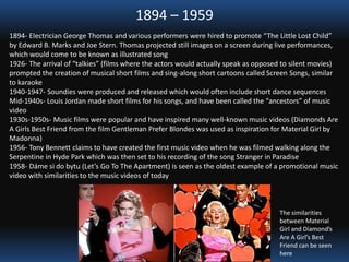 The history of music videos | PPTX | World/International Music | Music