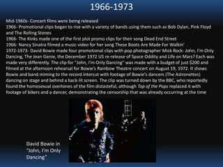 The history of music videos | PPTX | World/International Music | Music
