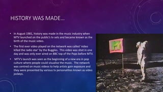 The history of music videos | PPT