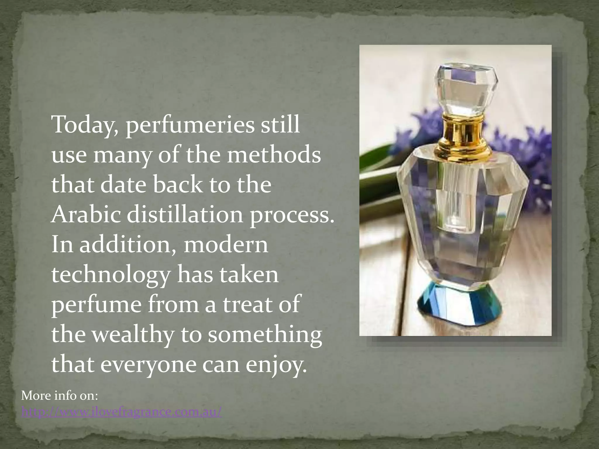 The History of Perfume | PPTX