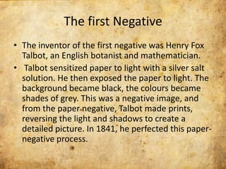 The history of photography | PPT