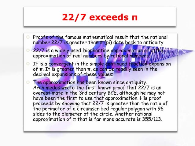 The history of pi | PPTX | Geography | Science