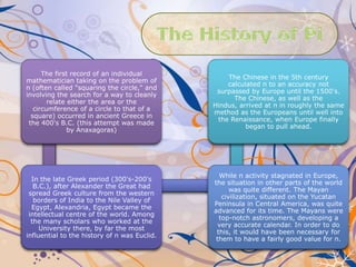 The history of pi | PPTX