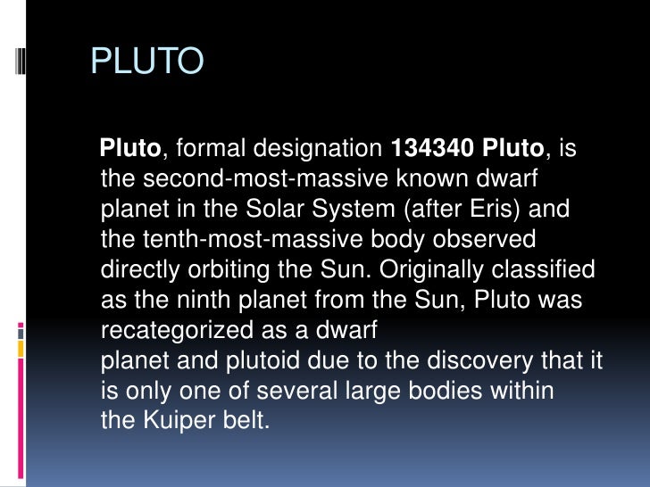 Pluto Discovered History