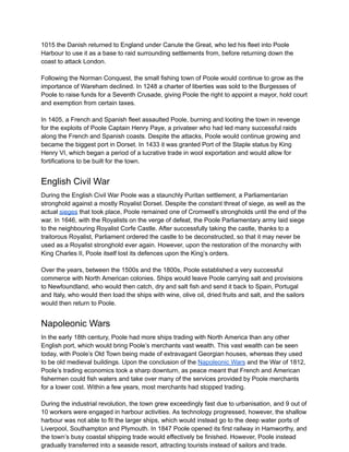 The History Of Poole | PDF
