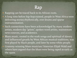 The history of pop and rap. | PPTX | Hip Hop Music | Music