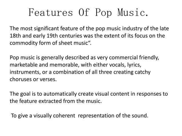 The history of pop music | PPT