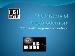The history of postmodernism | PPTX