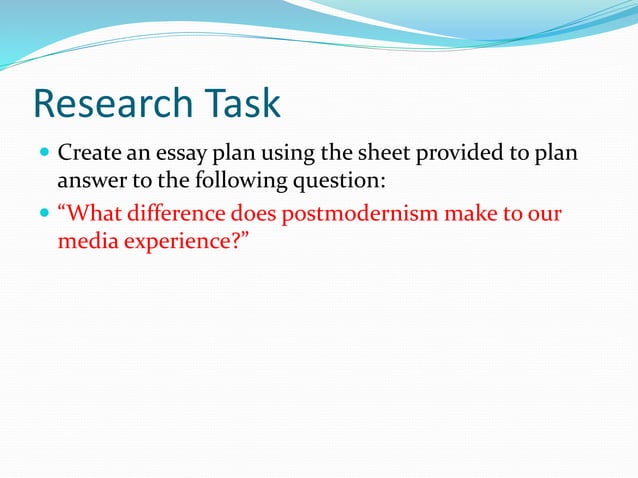 The history of postmodernism | PPTX | Business and Finance