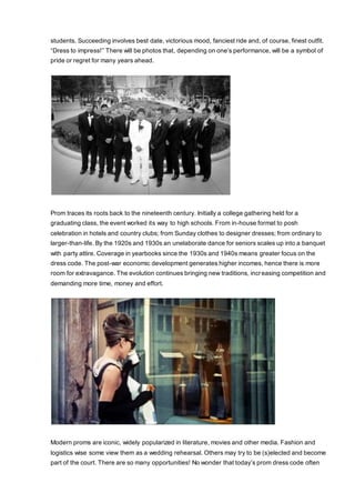 The history of prom | DOCX