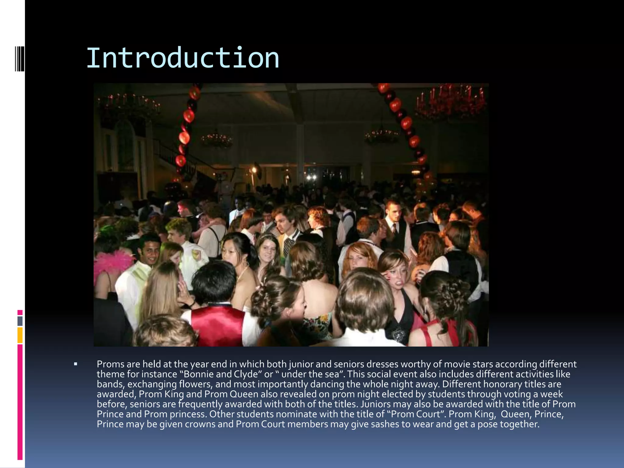 The history of prom night | PPTX