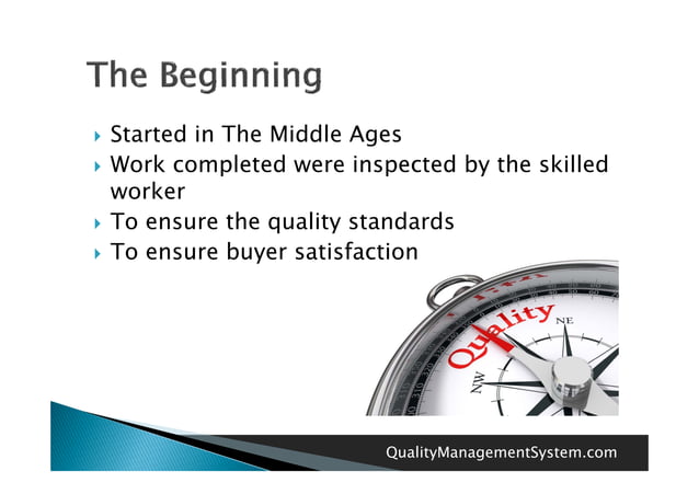 The history of quality management | PDF