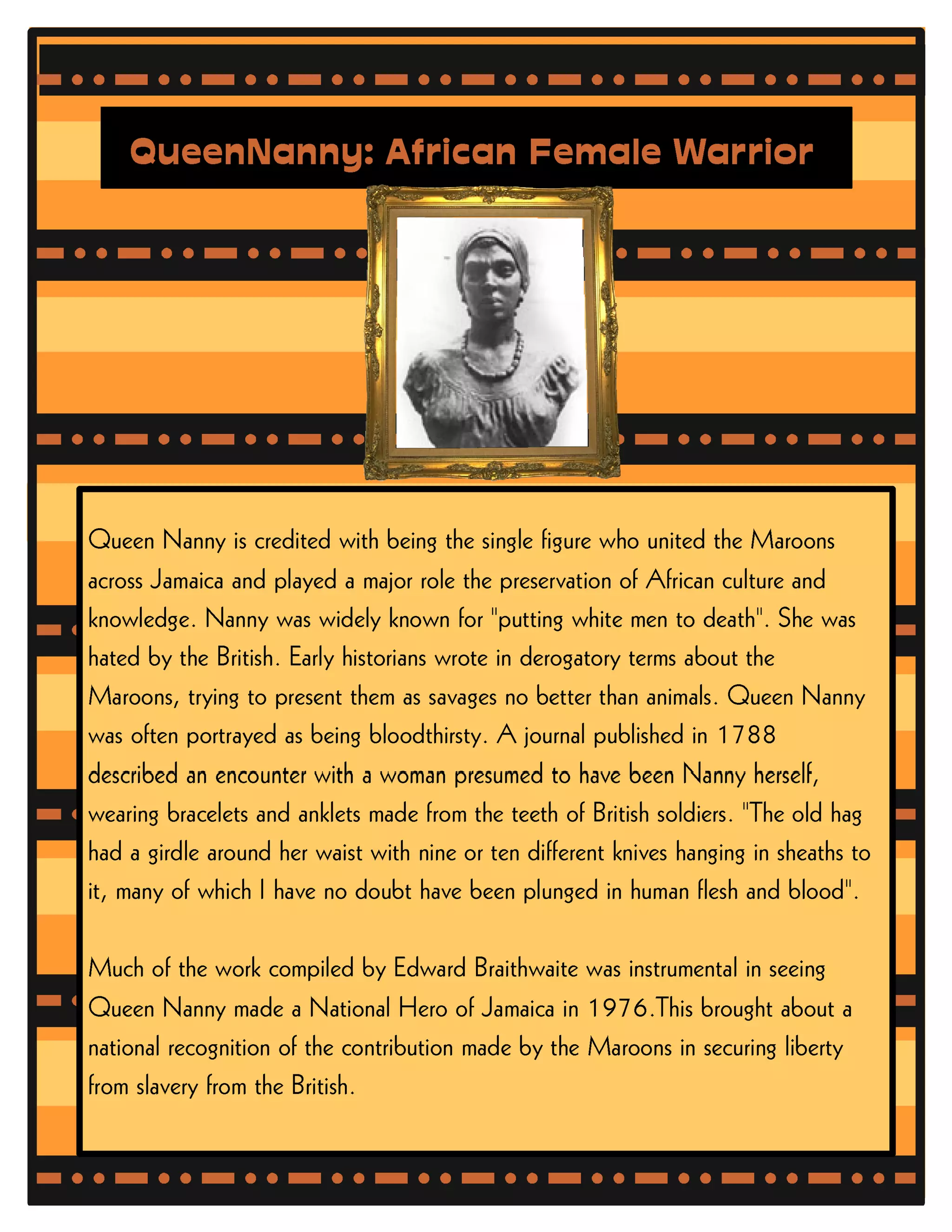 The History Of Queen Nanny | PDF