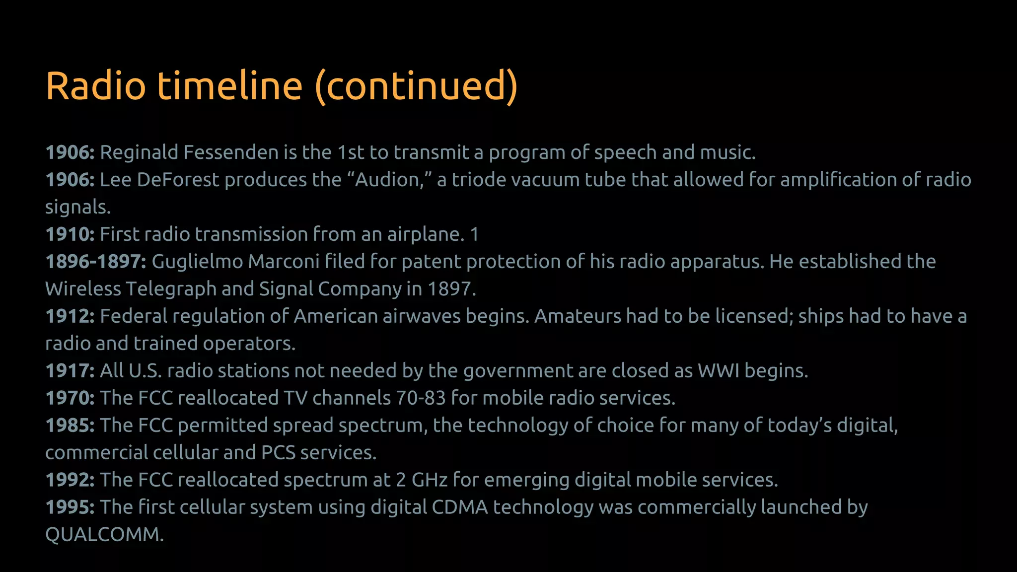 The history of radio | PPTX