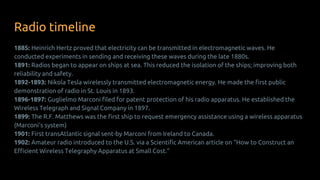 The history of radio | PPTX