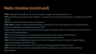 The history of radio | PPTX