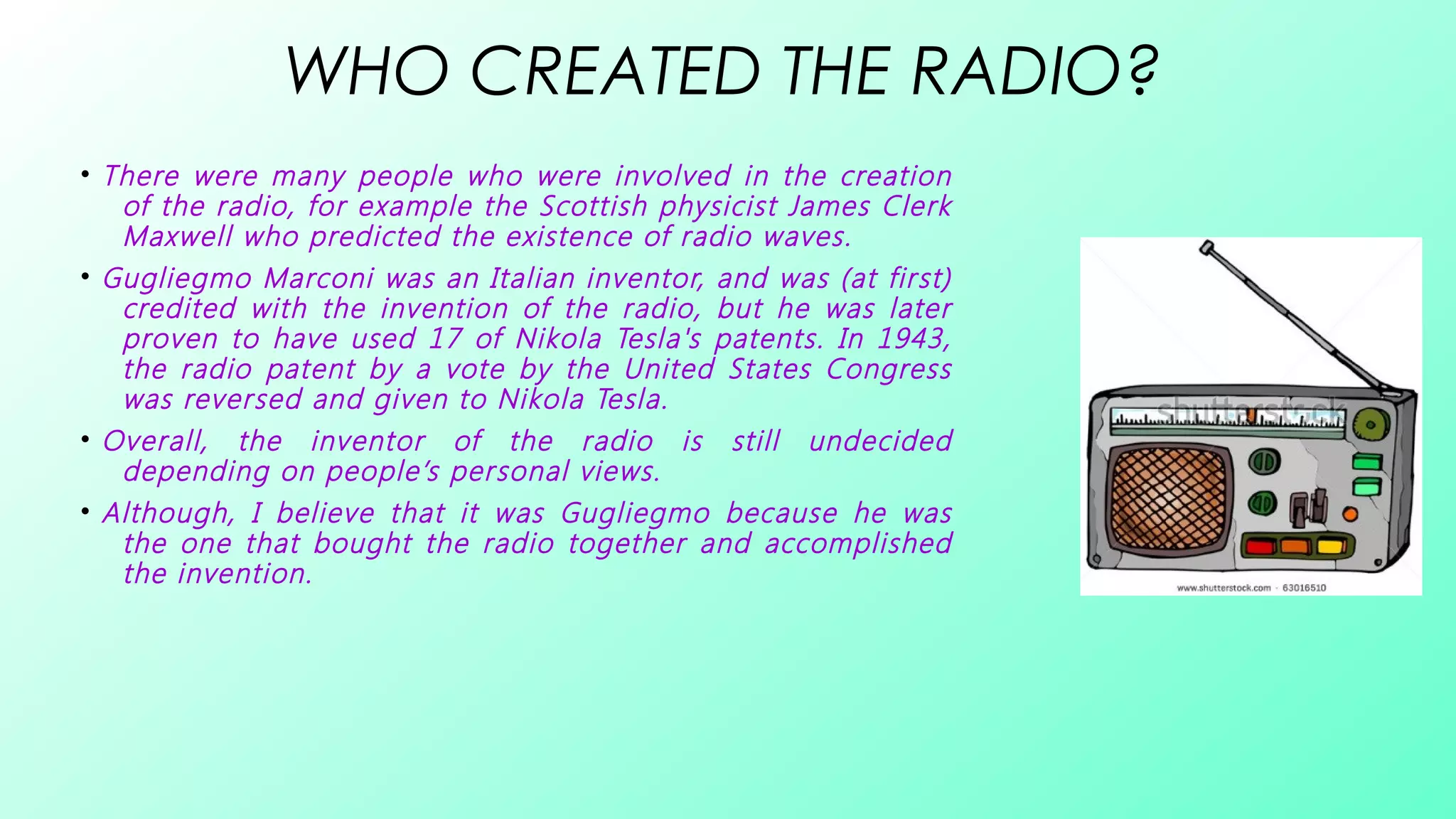 THE HISTORY OF RADIO | PPT