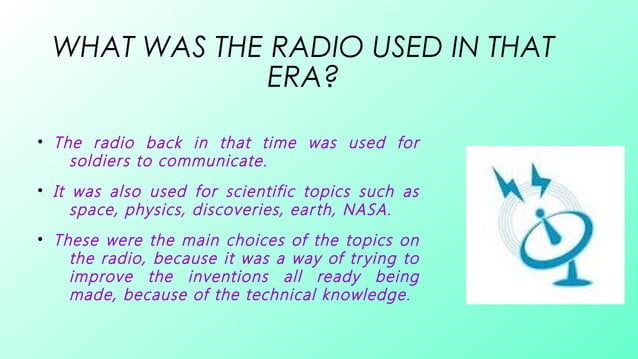 THE HISTORY OF RADIO | PPT