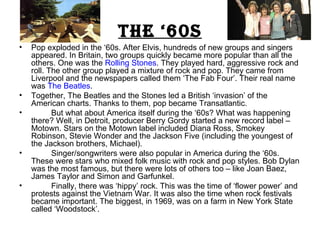 The history of rock and pop | PPS