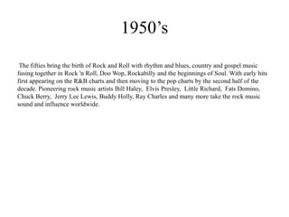 The history of rock music | PPTX