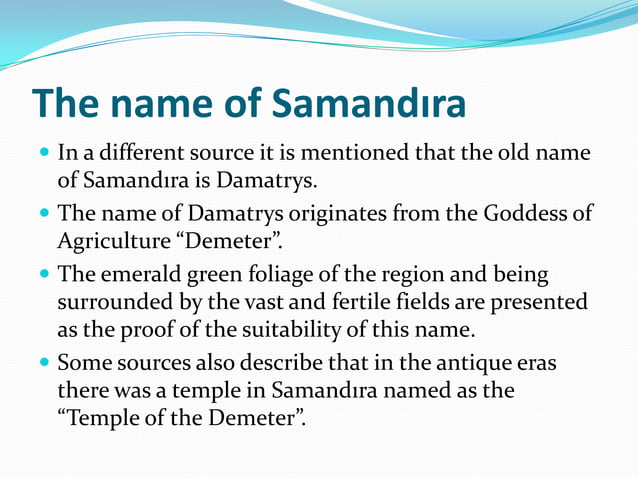 The history of samandira son | PPTX