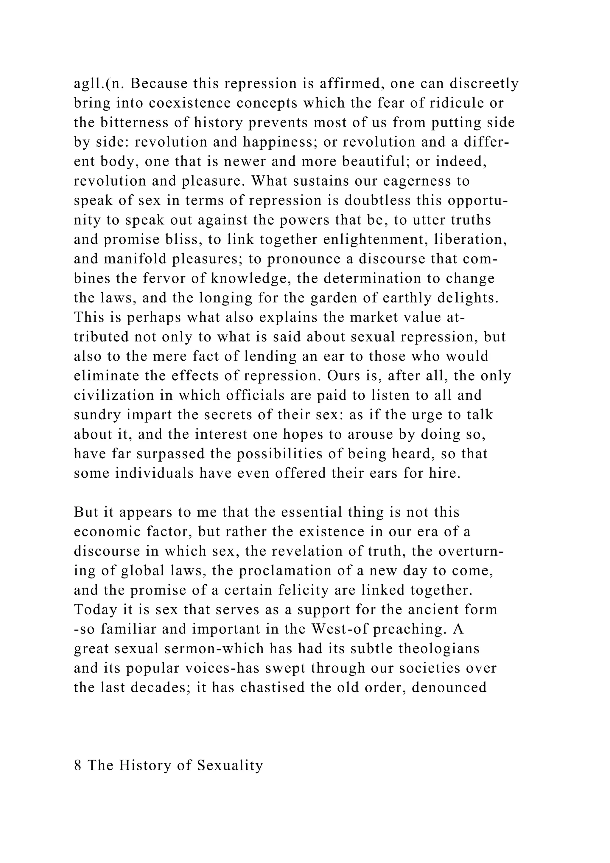 The History of Sexuality Volume I An Introduction B.docx