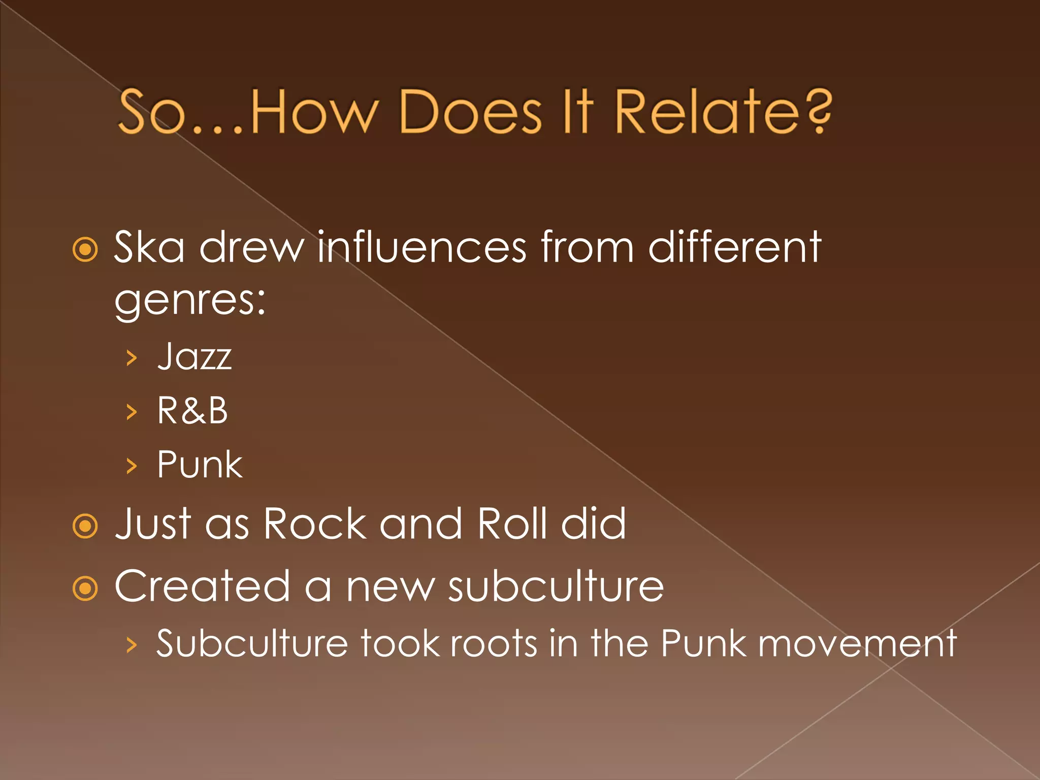 The history of ska | PPTX
