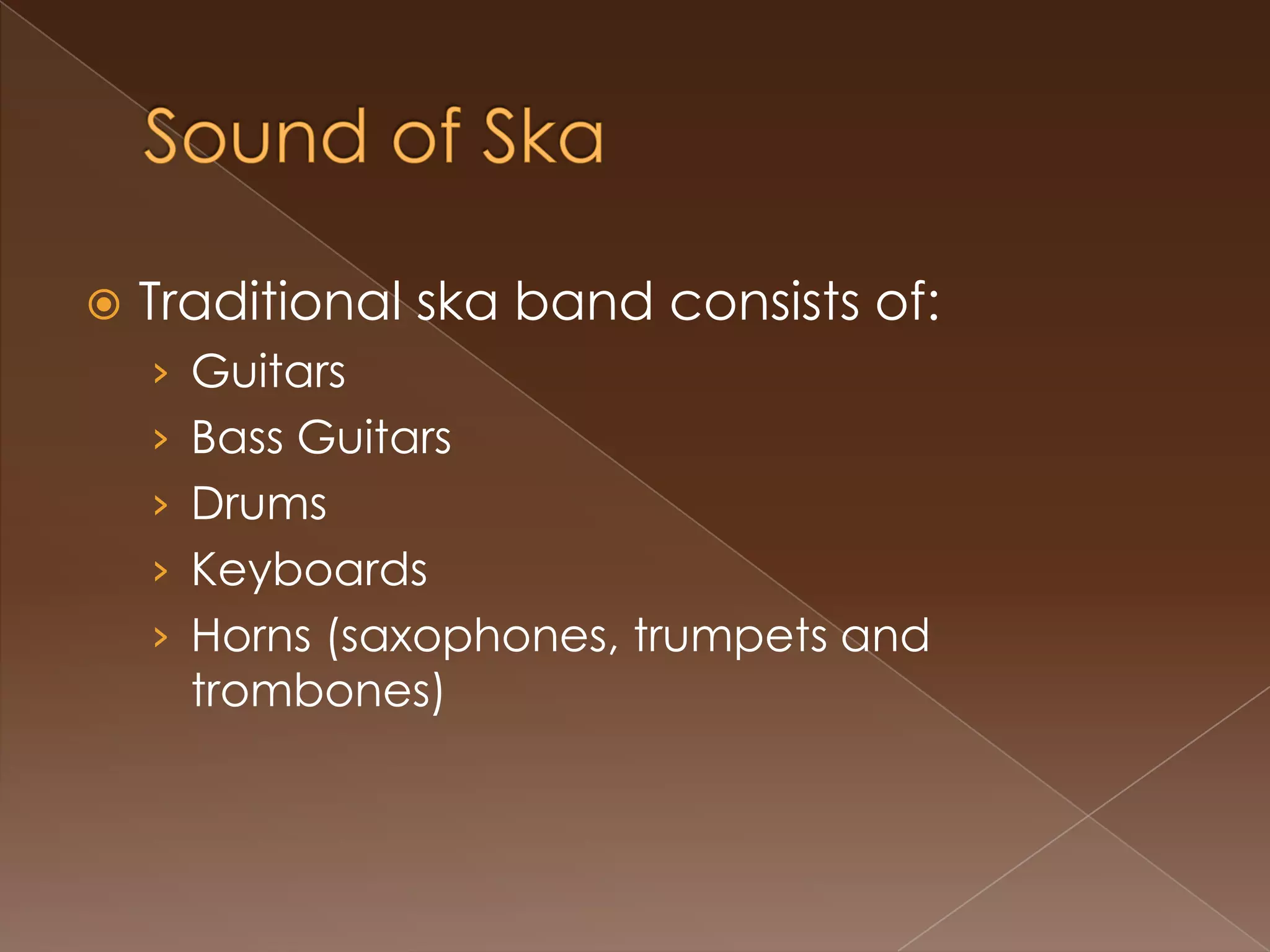 The history of ska | PPTX