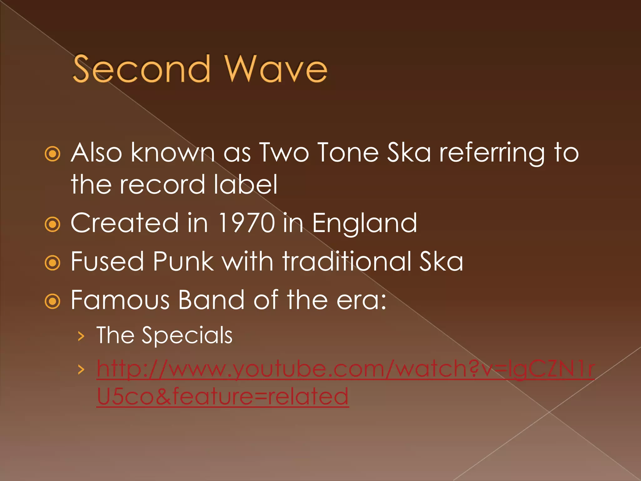 The history of ska | PPTX