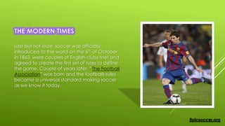 The History of Soccer | PPSX
