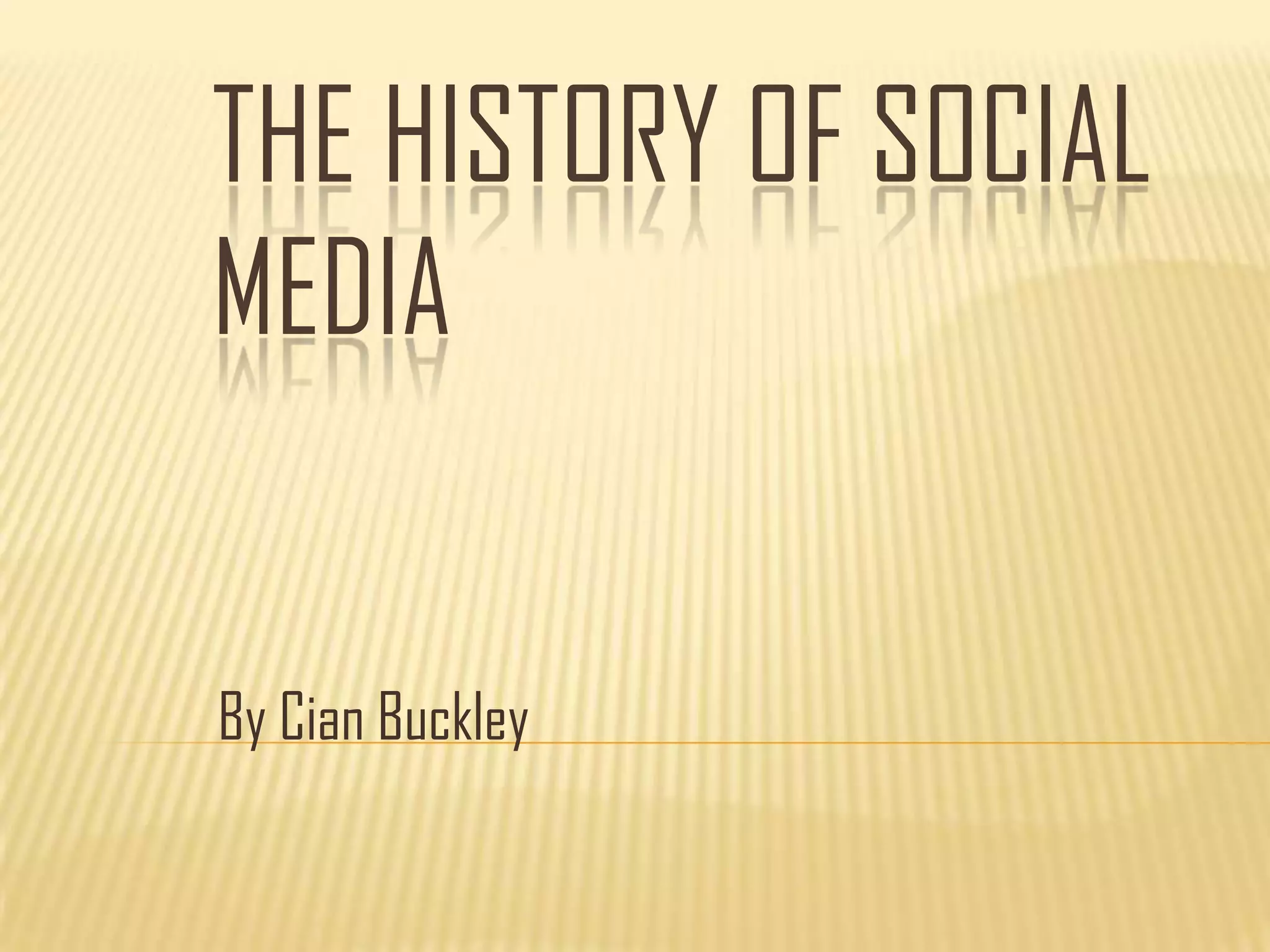 The history of social media | PPTX