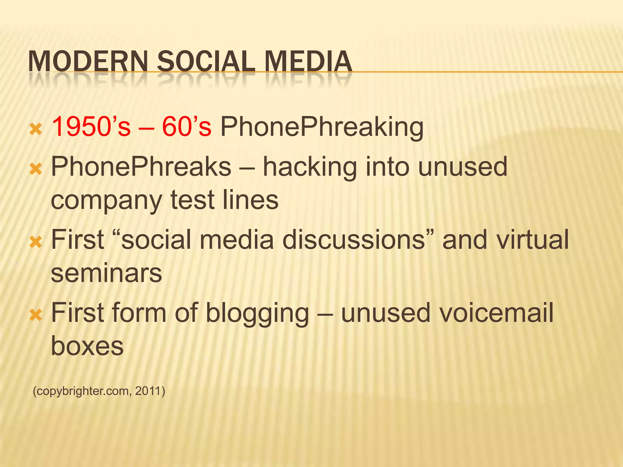 The history of social media | PPTX