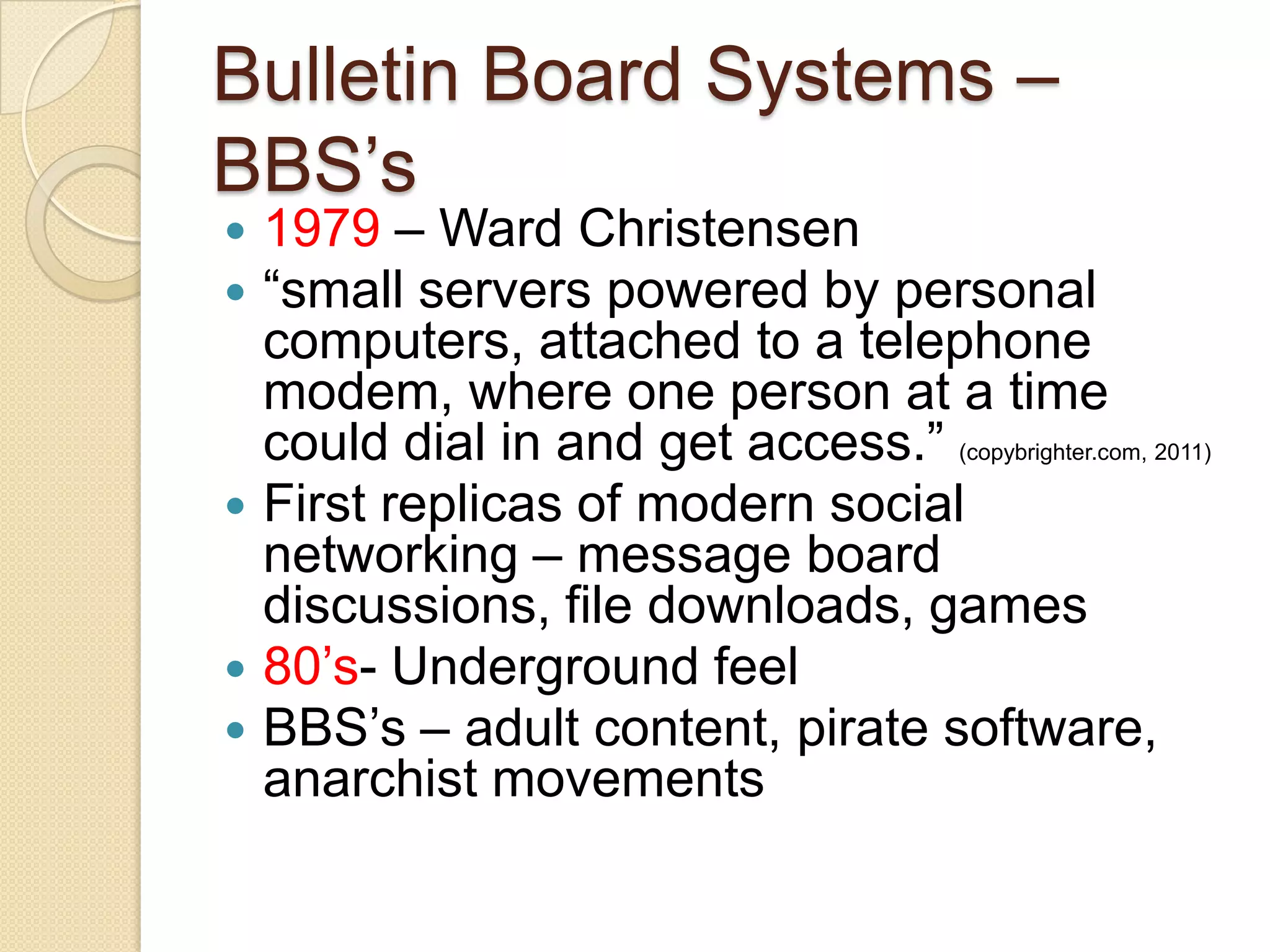 The history of social media | PPTX