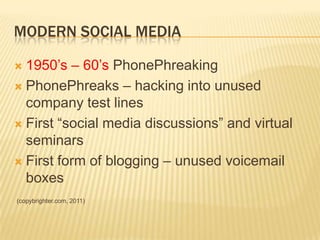 The history of social media | PPTX