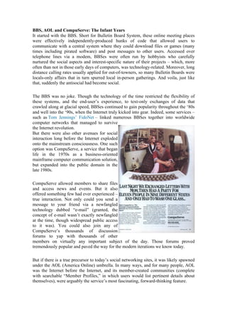 The history of social networking, by gordon goble | PDF