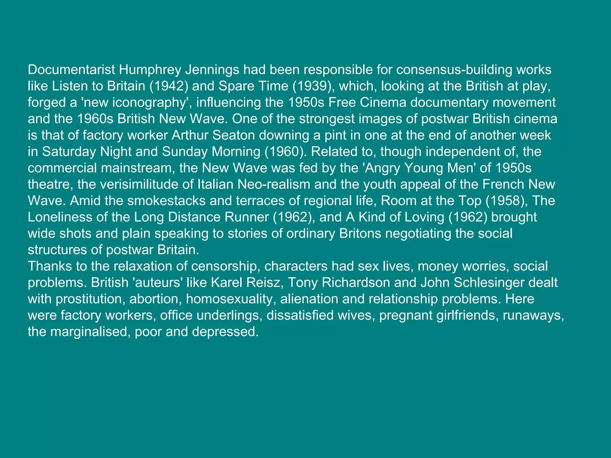 The history of social realism films | PPT