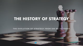 The History and Origins of Strategy: from Ancient China to Amazon | PPT