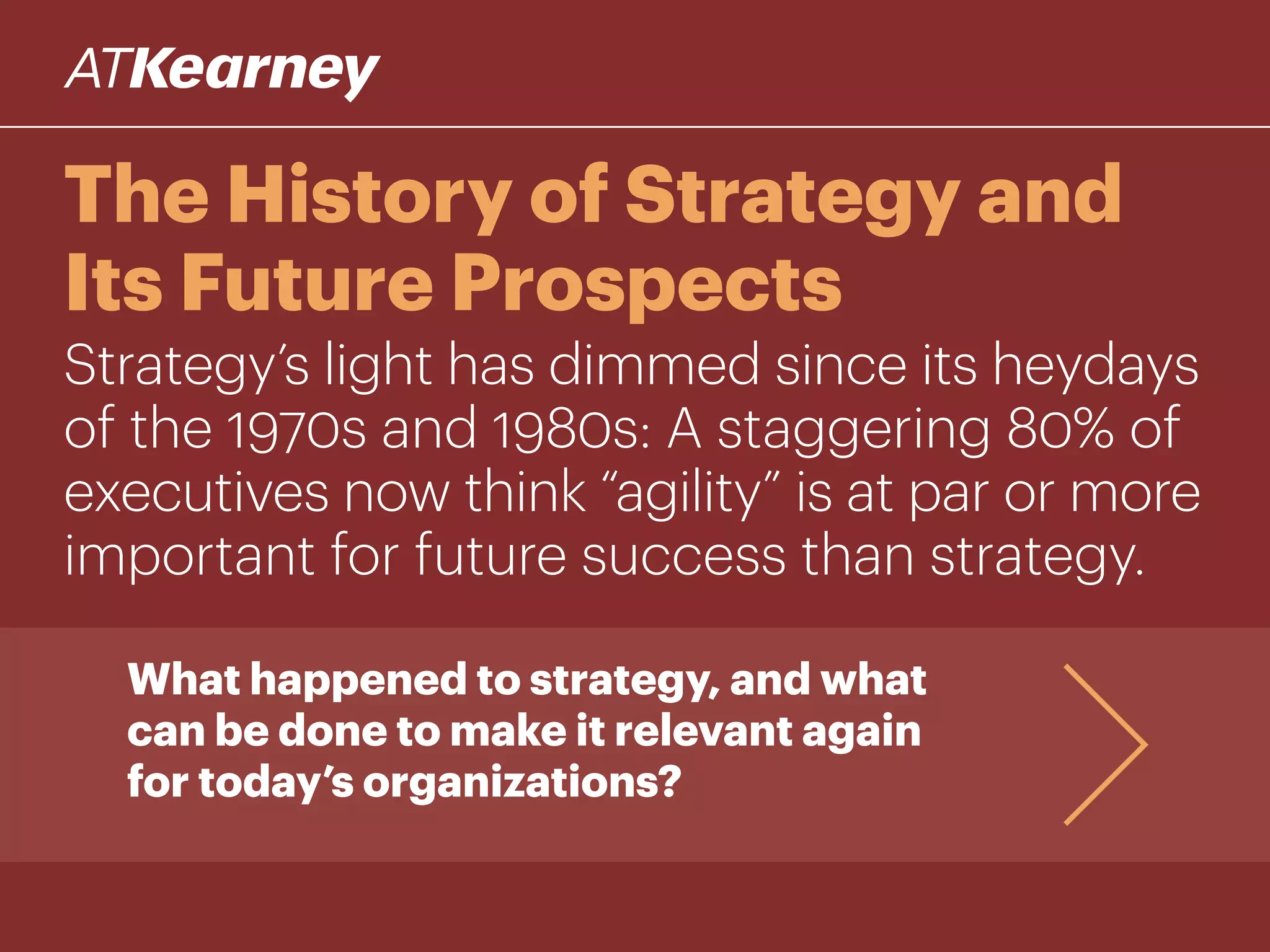 The History of Strategy and Its Future Prospects | A.T. Kearney | PDF