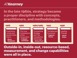The History of Strategy and Its Future Prospects | A.T. Kearney | PDF