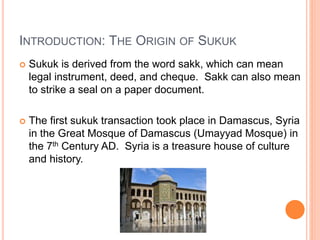 The History of Sukuk | PPTX