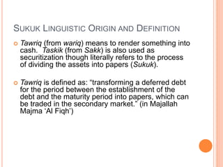 The History of Sukuk | PPTX