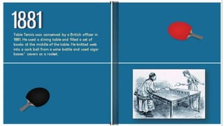 The History of Table Tennis - Timeline | PPTX