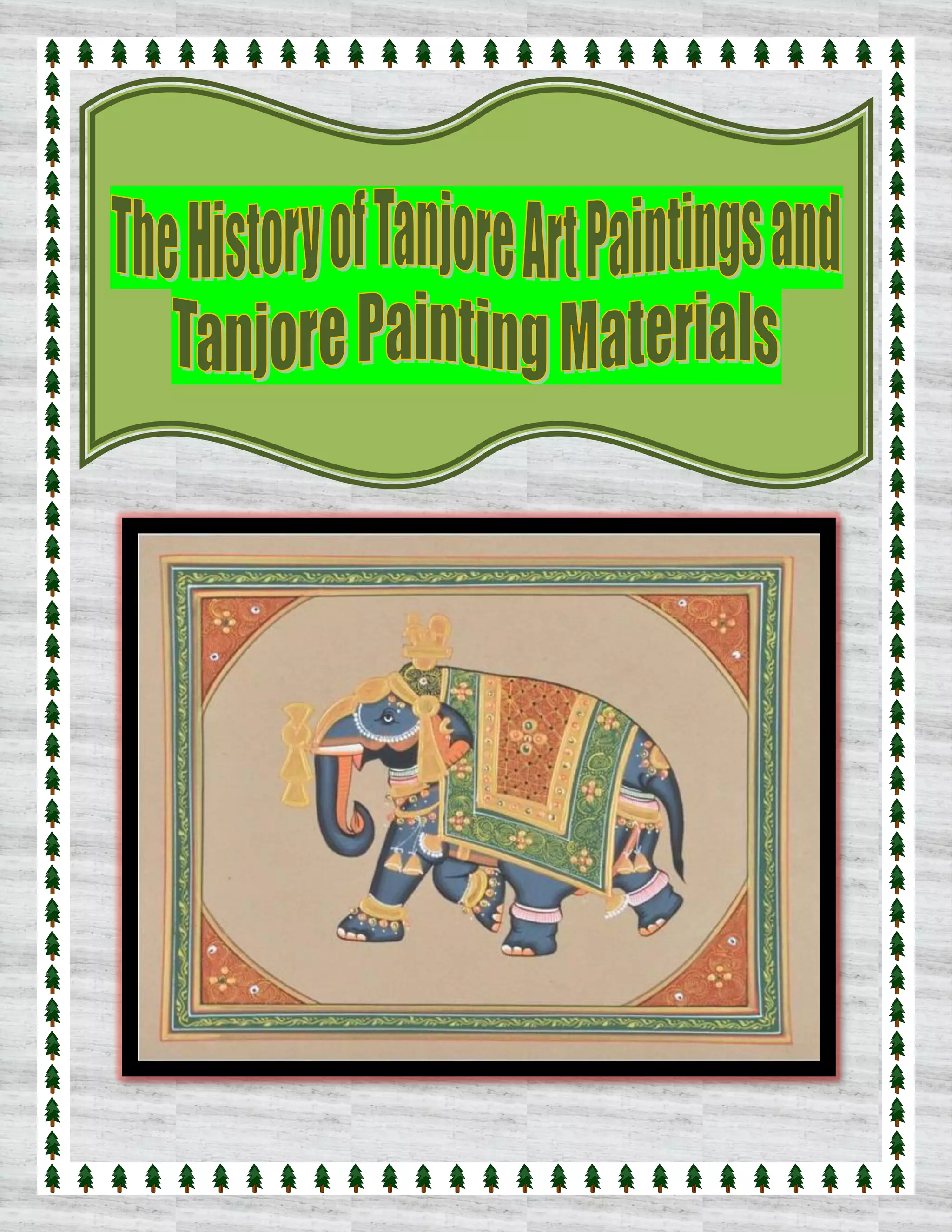 The History of Tanjore Art Paintings and Tanjore Painting Materials | PDF