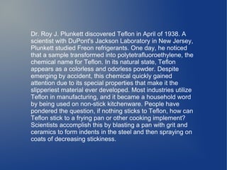 The history of teflon | PPT