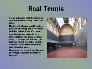 The history of tennis | PPT