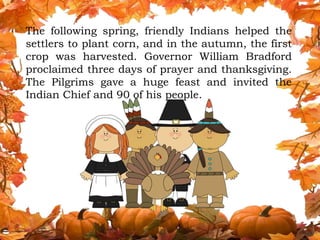 The history of thanksgiving | PPTX