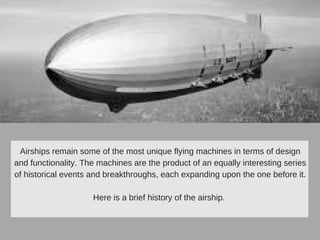 The history of the airship | PDF