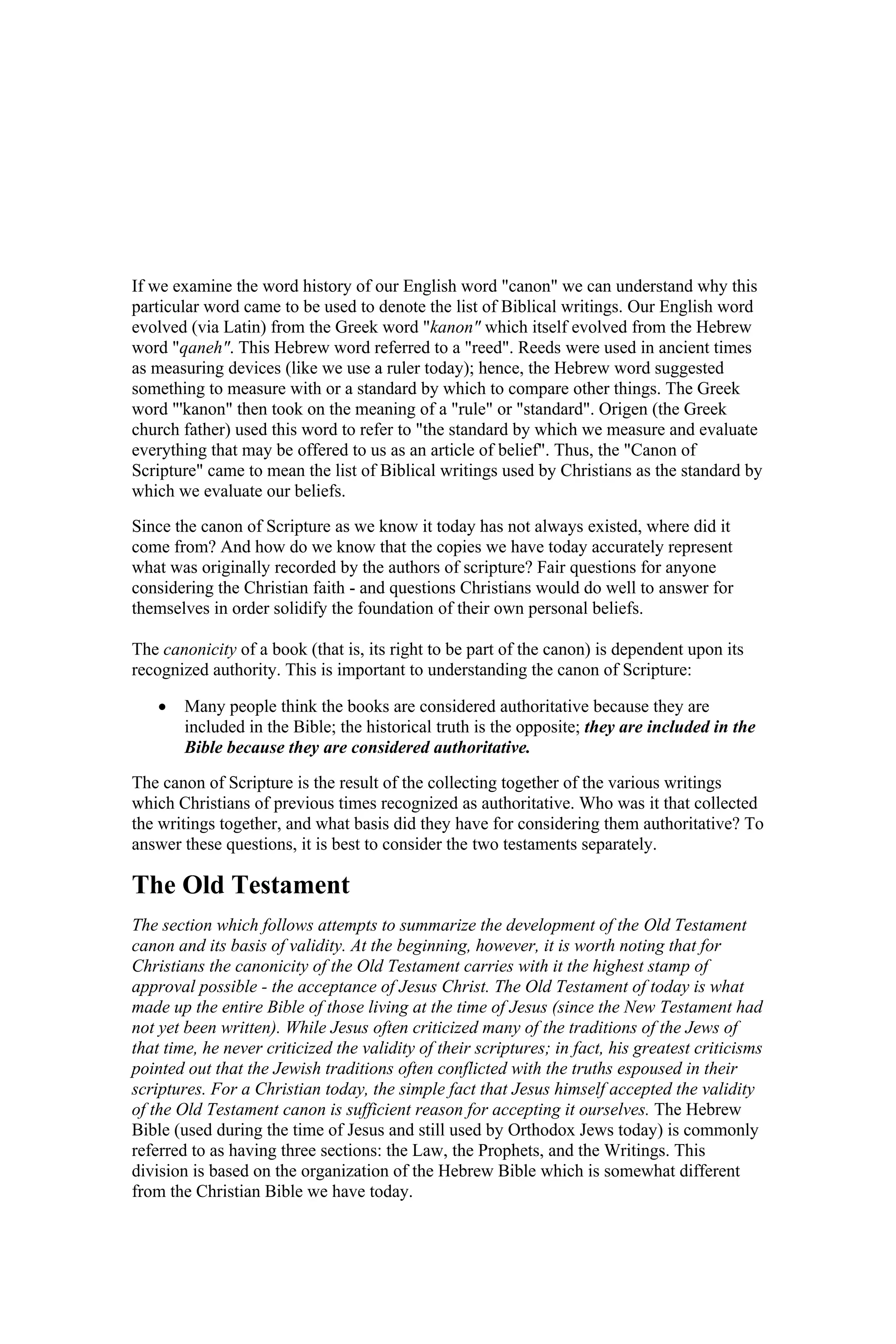 The history of the bible | PDF