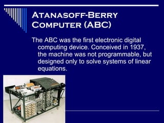 The History of the Computer | PPT