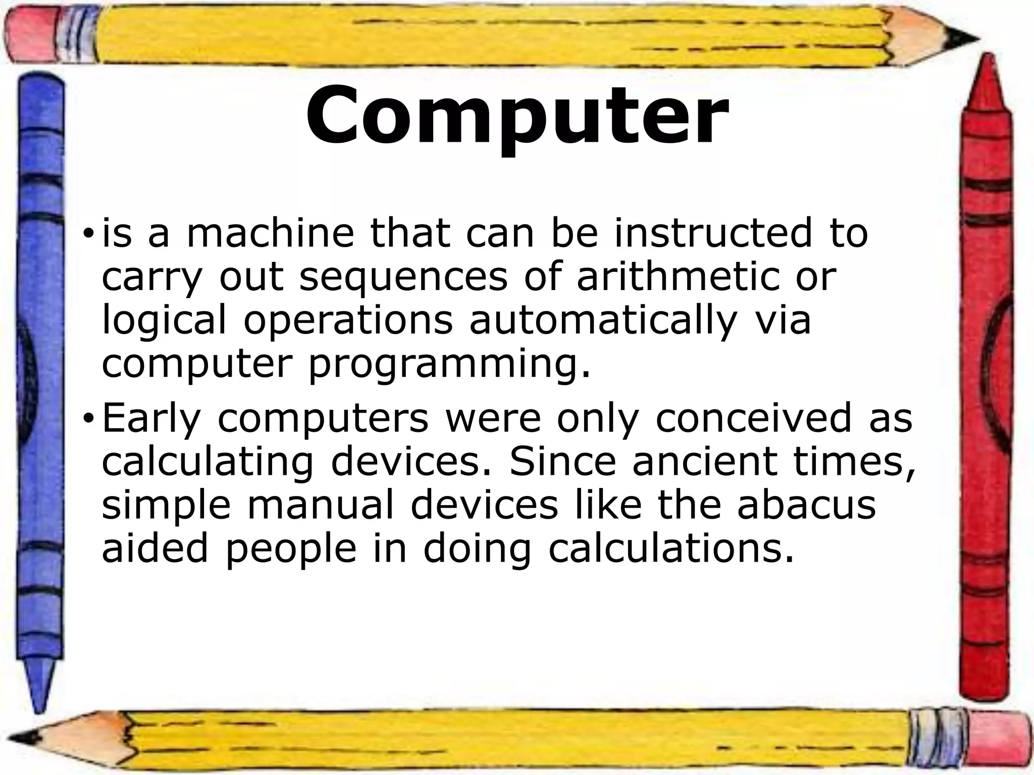 The History of the Computer | PPTX